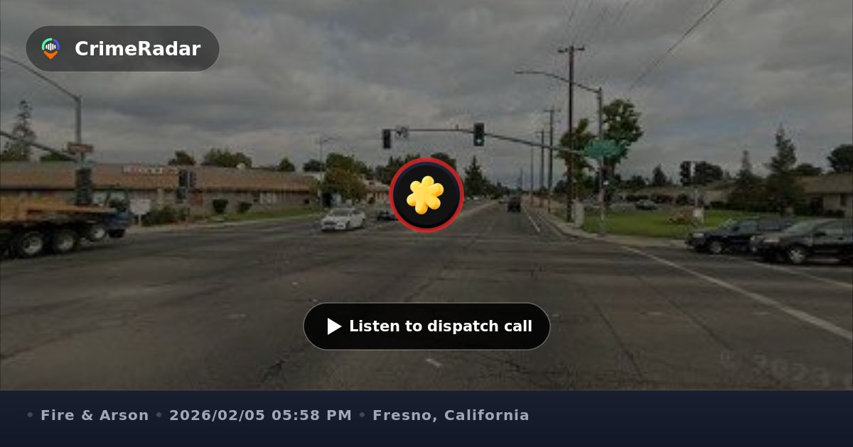 Smoke investigation near Chestnut and Ashlan, Fresno CA | CrimeRadar