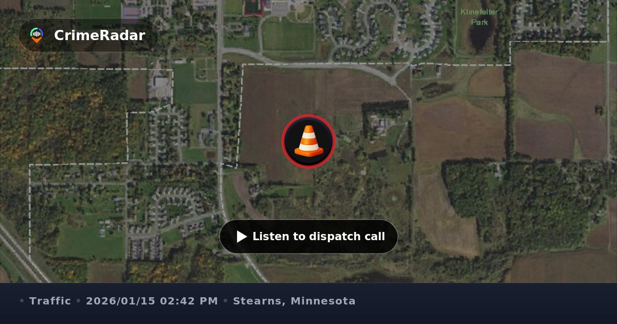 Stalled car blocks ramp near County Road 121, Stearns County MN ...