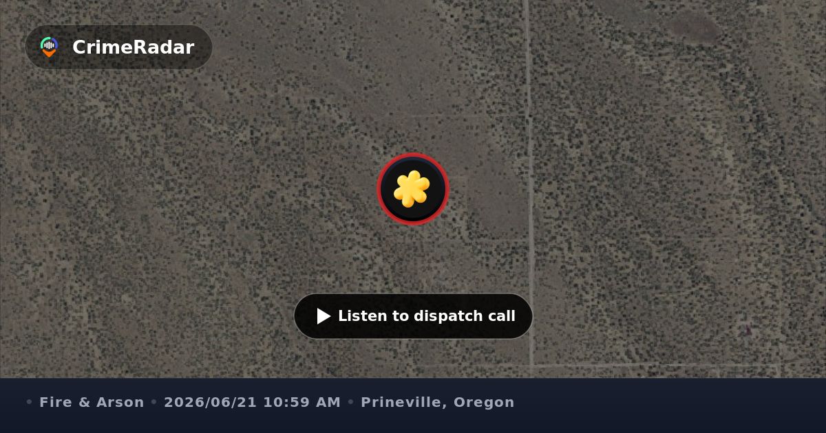 Report of structure fire in detached garage, Prineville OR | CrimeRadar