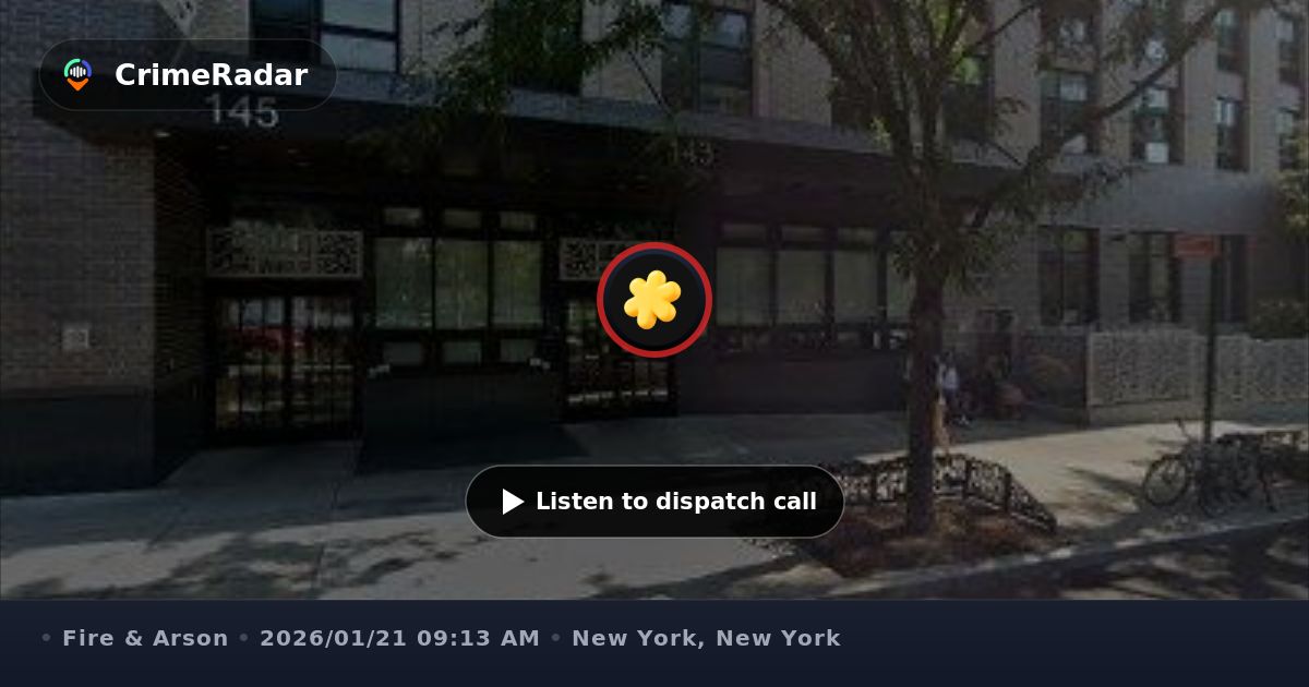 Fire crews respond to kitchen fire near West 108th St, New York NY ...