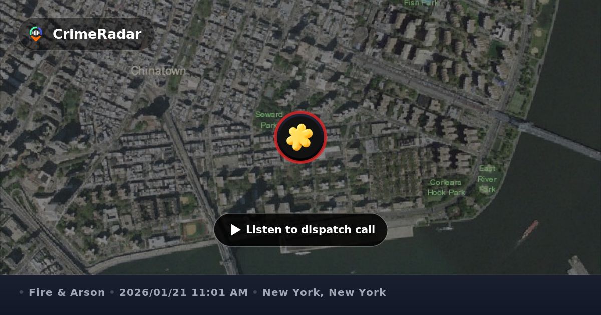 Possible oven fire near Cherry St and Jefferson St, New York NY ...