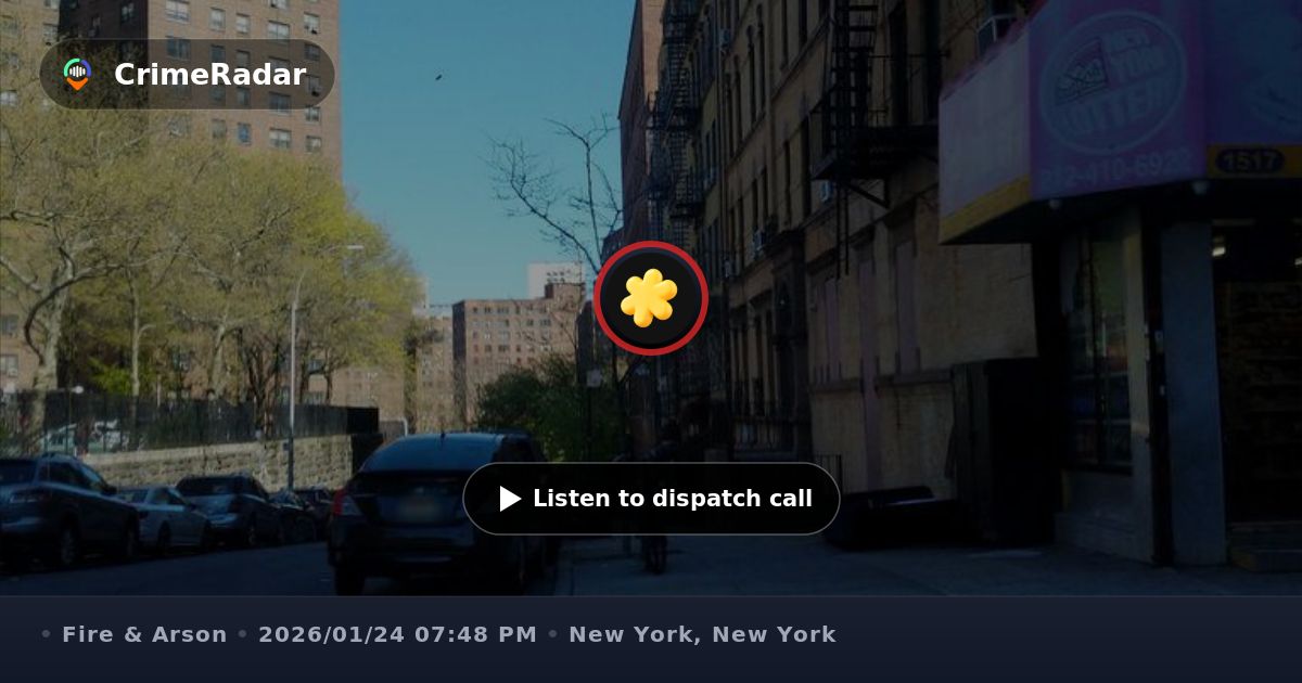 Fire reported on roof along Lexington Ave, New York NY | CrimeRadar