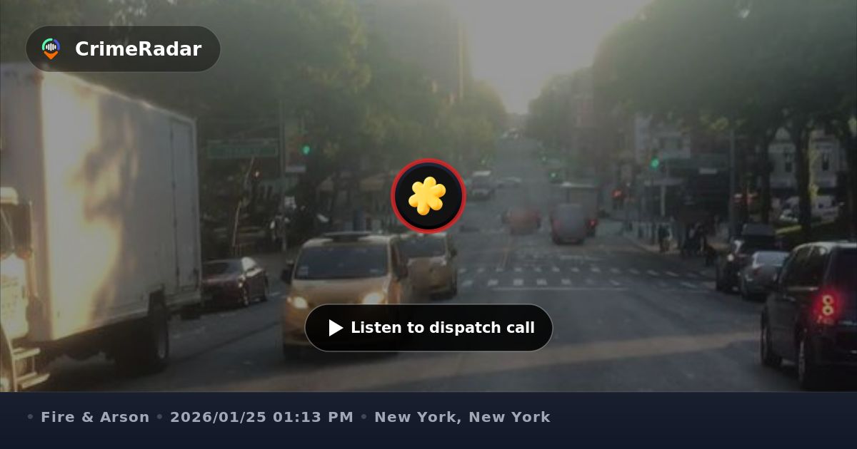 Electrical fire reported on Amsterdam Avenue, New York NY | CrimeRadar