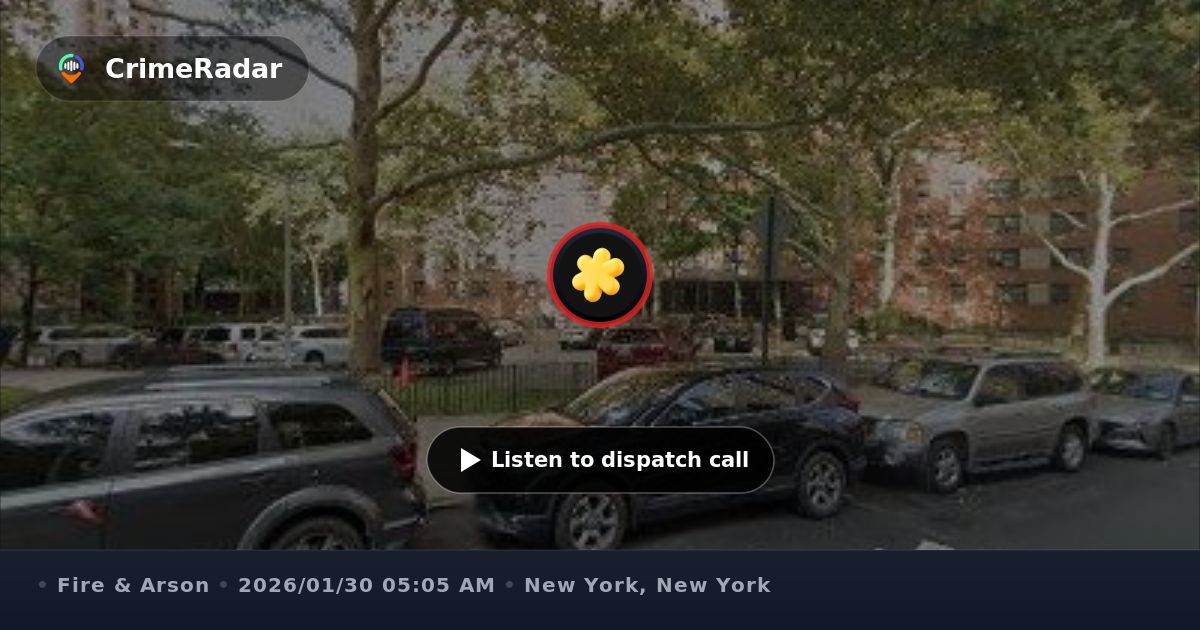 Fire in high-rise building near Amsterdam Ave, New York NY | CrimeRadar