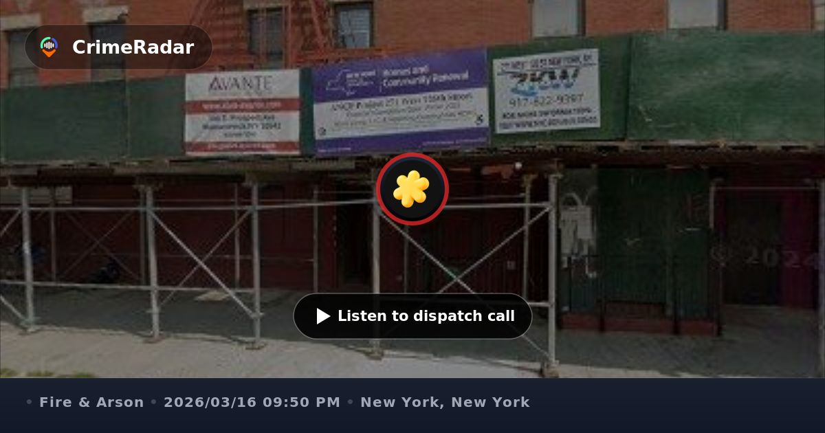 Alarm malfunction at West 126th Street building, New York NY | CrimeRadar