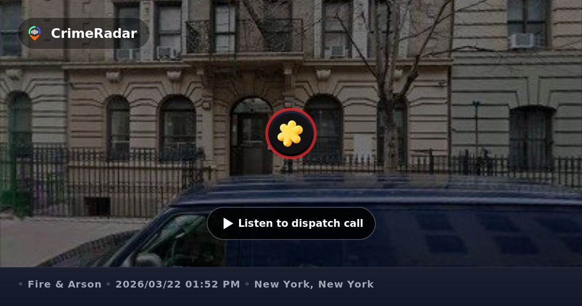 Apartment fire on fifth floor in Manhattan, New York NY | CrimeRadar