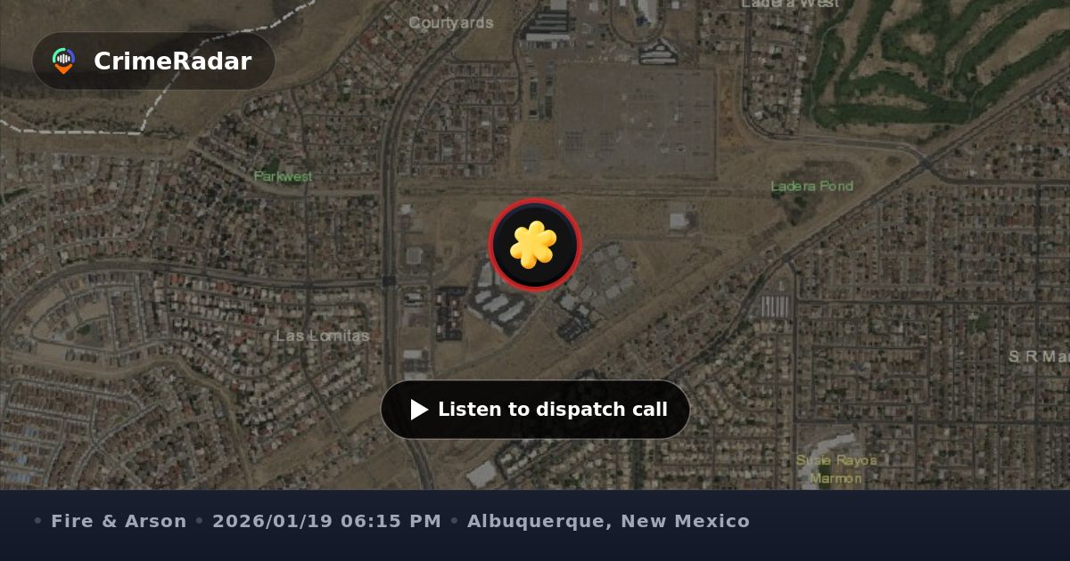 Smoke investigation near Unser Blvd and Ladera Dr, Albuquerque NM ...