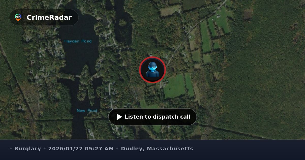 False alarm at home on Sunset Dr, Dudley MA | CrimeRadar