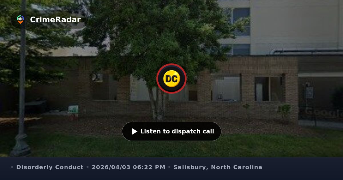 Combative patient transported to Novant hospital, Salisbury NC | CrimeRadar