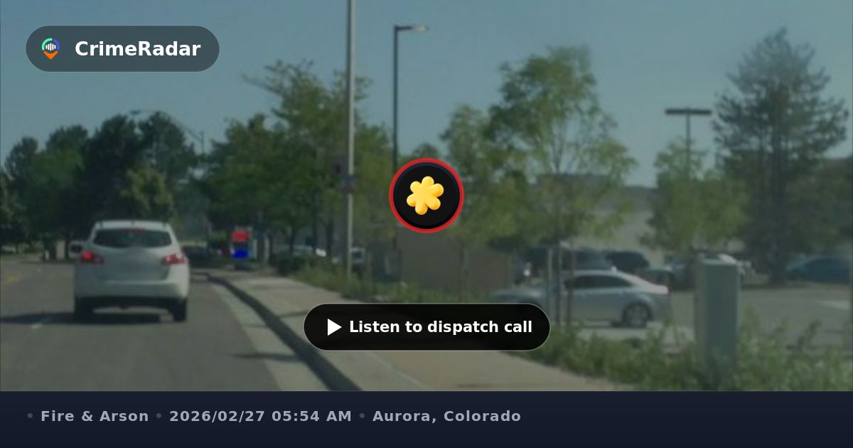 Broken construction line triggers water flow alarm, Aurora CO | CrimeRadar