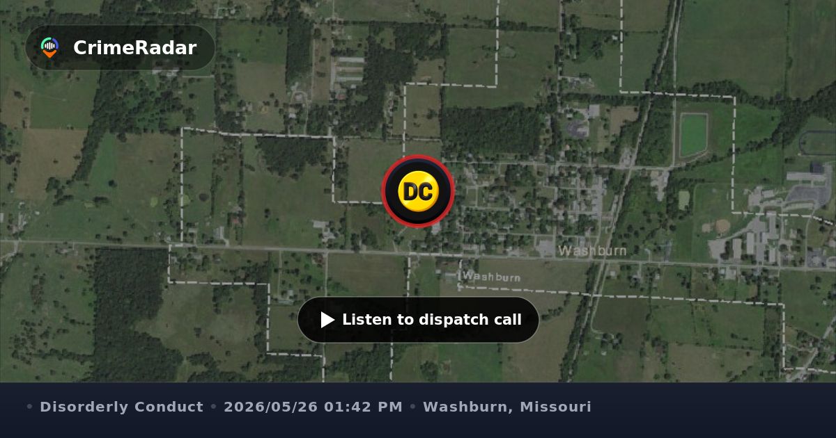 Homeowner blocks driver behind closed farm gate, Washburn MO | CrimeRadar
