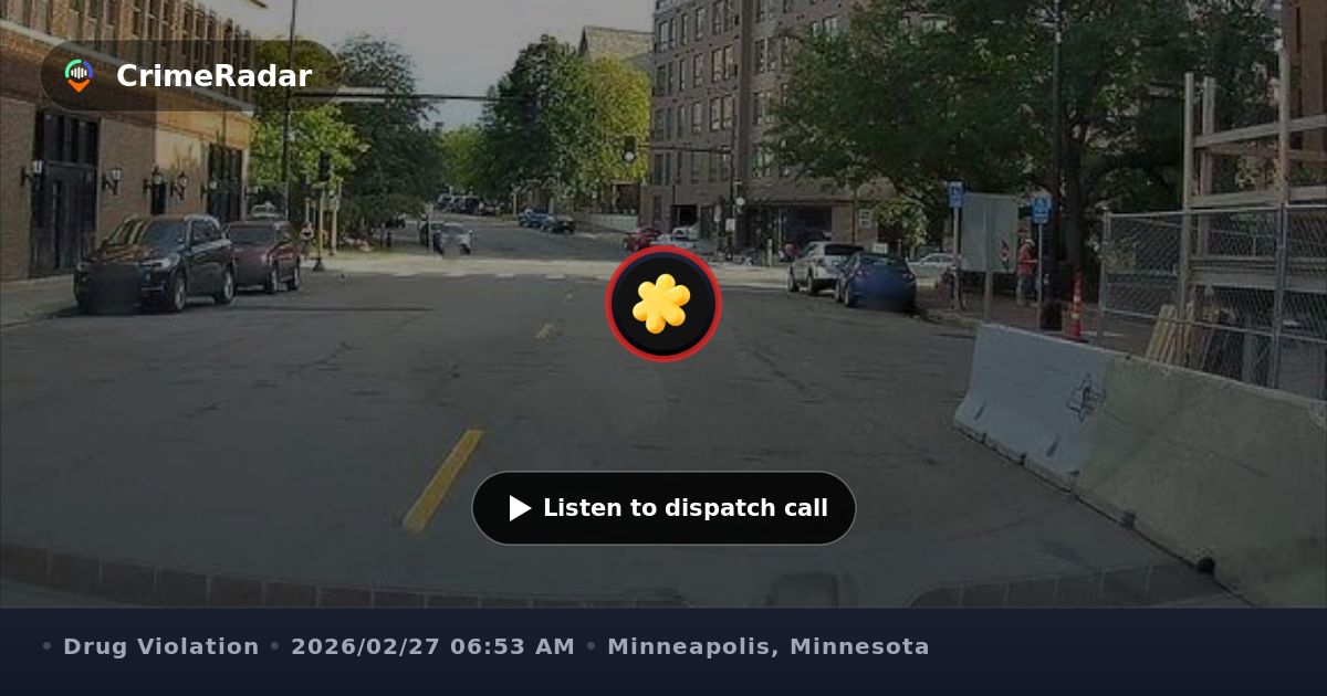 Suspected drug overdose in car near fire barn ramp, Minneapolis MN ...