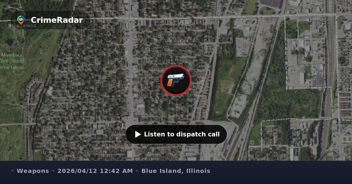 Reported gunshot wound near S Western Ave in Blue Island, Blue Island ...