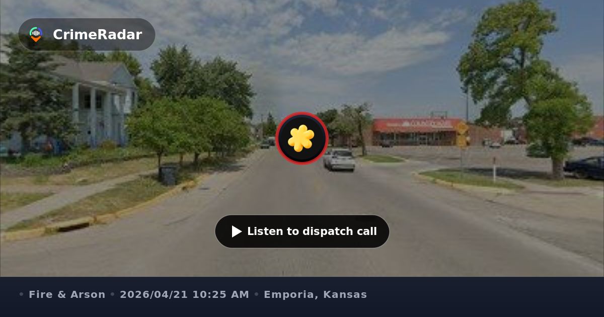 Kitchen fire alarm reset on Merchant Street, Emporia KS | CrimeRadar