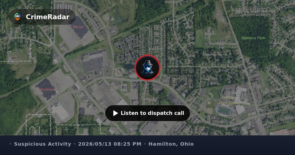 Suspicious white van linked to earlier call, Hamilton OH | CrimeRadar