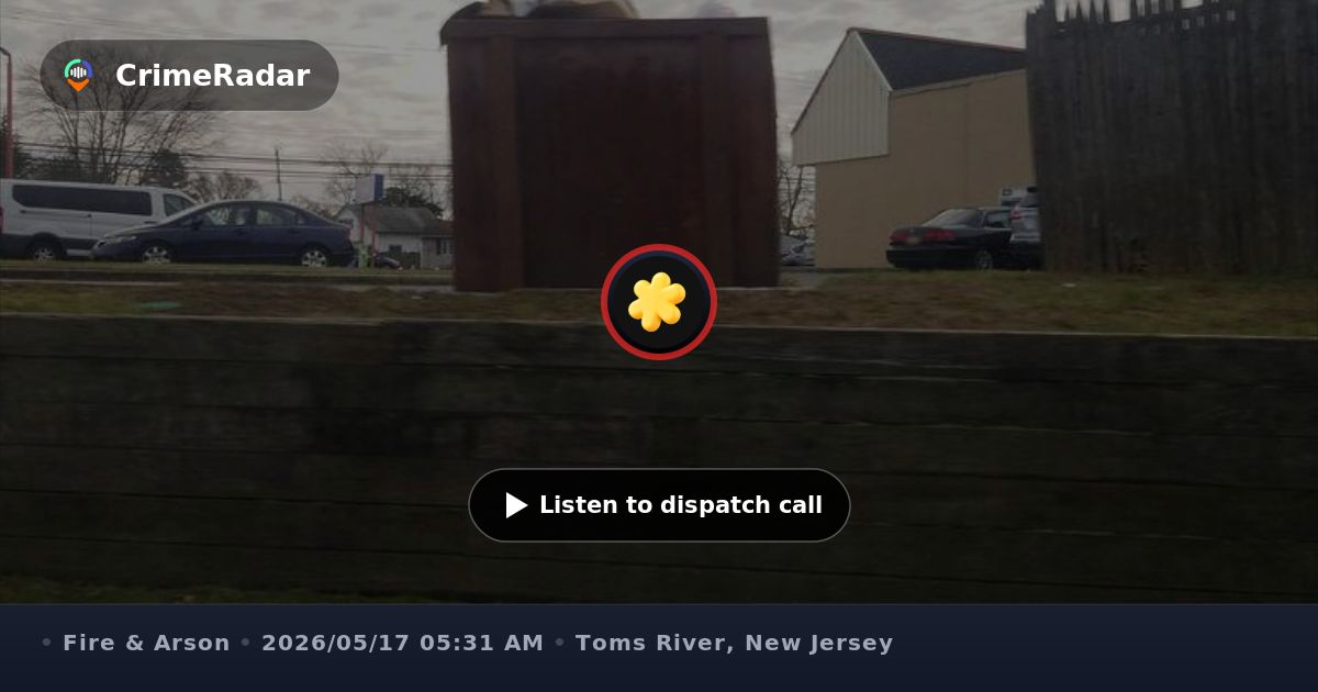Mulch fire outside building on Euclid and Bullhead, Toms River NJ ...