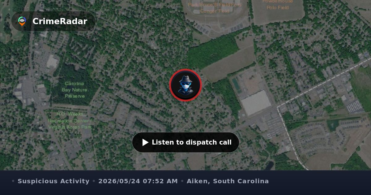 Suspicious damaged vehicle in church parking lot, Aiken SC | CrimeRadar