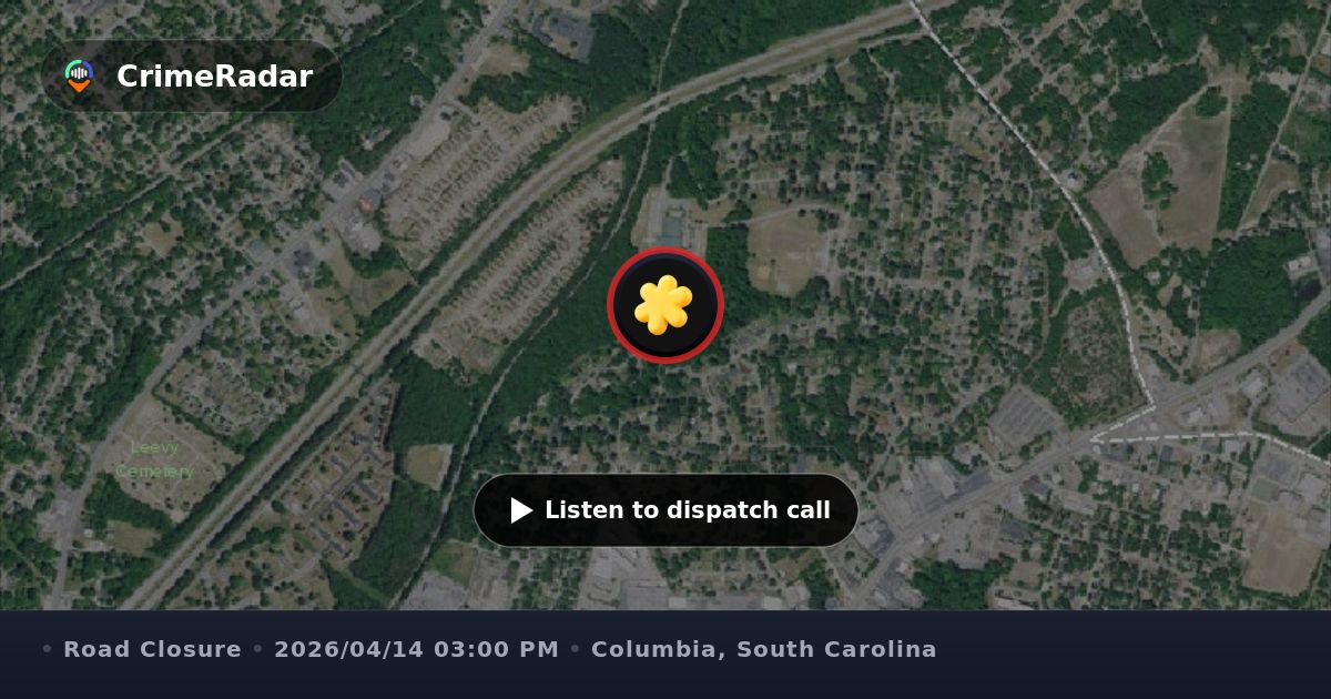 Downed stop and street signs on West Beltline, Columbia SC | CrimeRadar