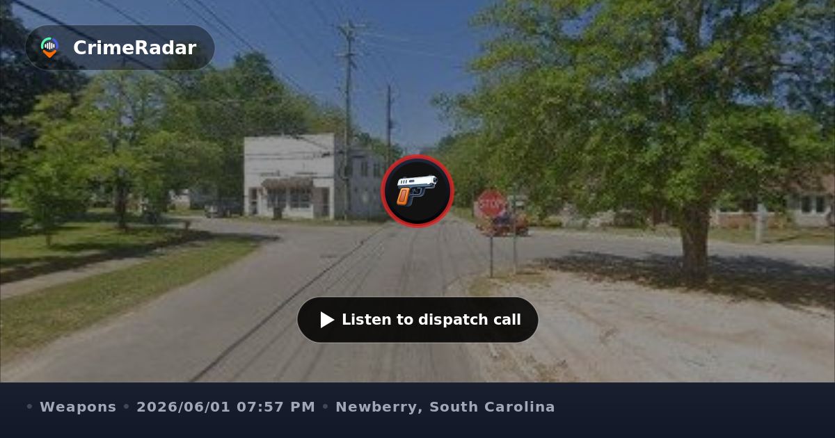 Man with machete seen walking toward railroad tracks, Newberry SC ...