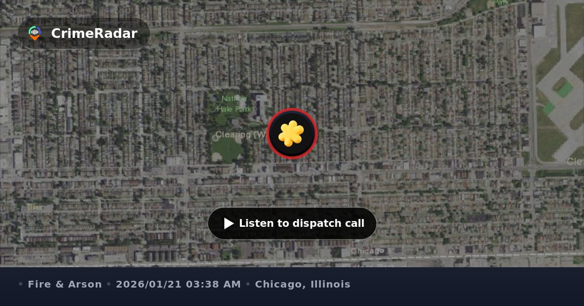 Fire alarm activation near South Moody Ave, Chicago IL | CrimeRadar
