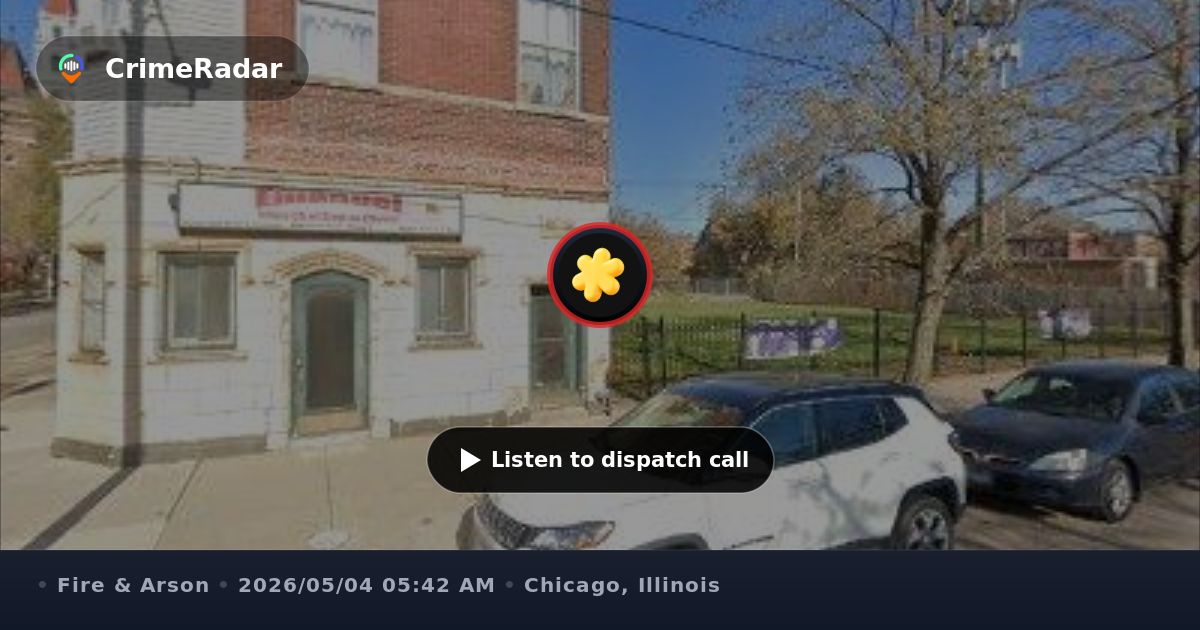 Structure fire on West Van Buren Street, Chicago IL | CrimeRadar