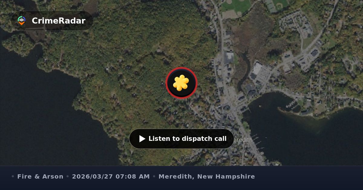 Fire alarm at Breeze by the Bay on Main Street, Meredith NH | CrimeRadar