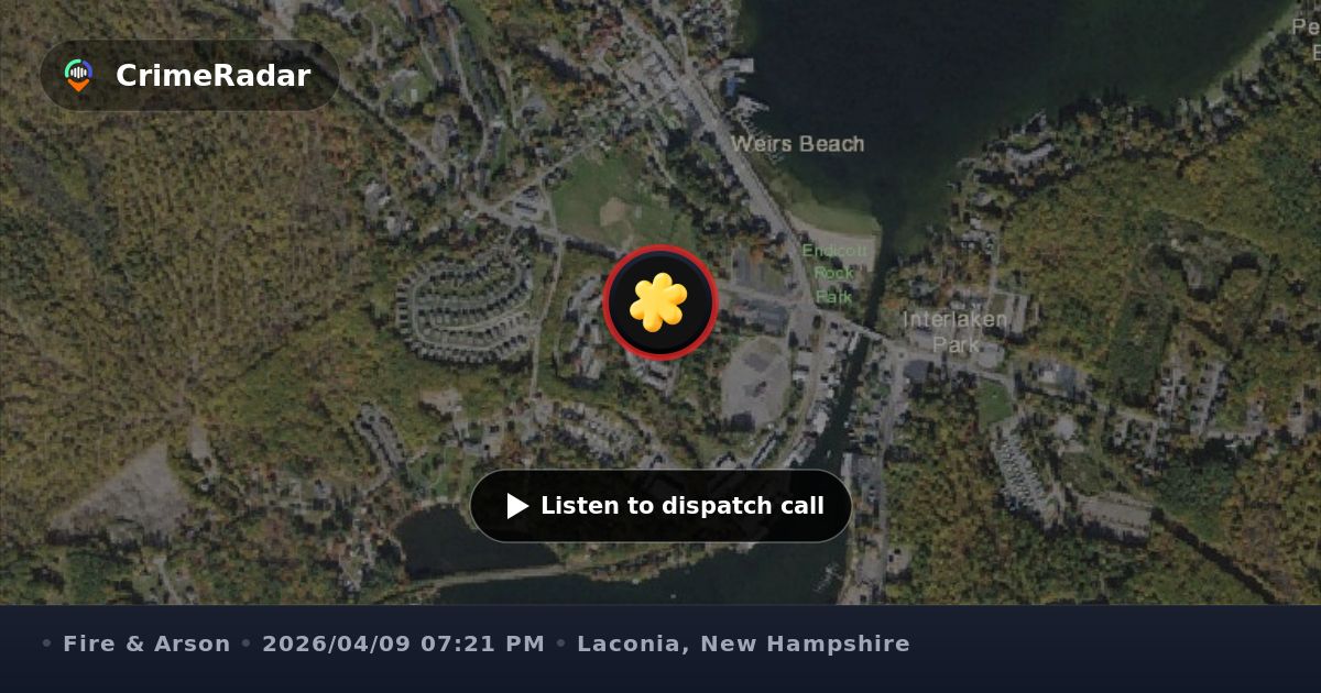 Outside fire reported behind Weirs Drive-In, Laconia NH | CrimeRadar