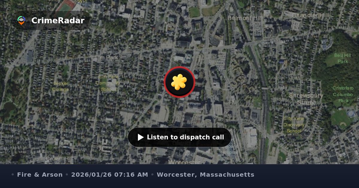 Broken sprinkler triggers alarm at Denholm Building, Worcester MA ...