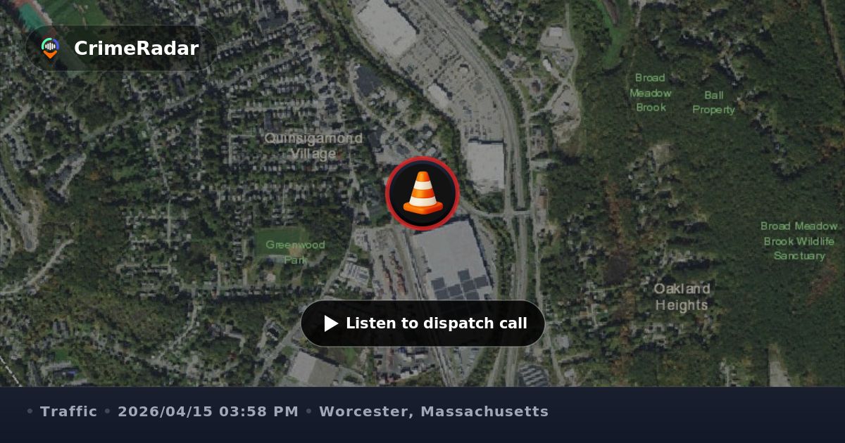 Vehicle hits pole, driver unconscious, Worcester MA | CrimeRadar