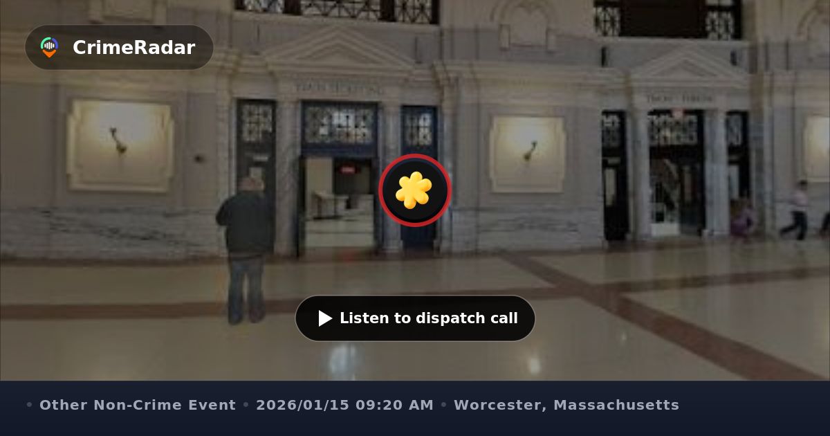 Dispatcher arranges cab at Union Station, Worcester MA | CrimeRadar