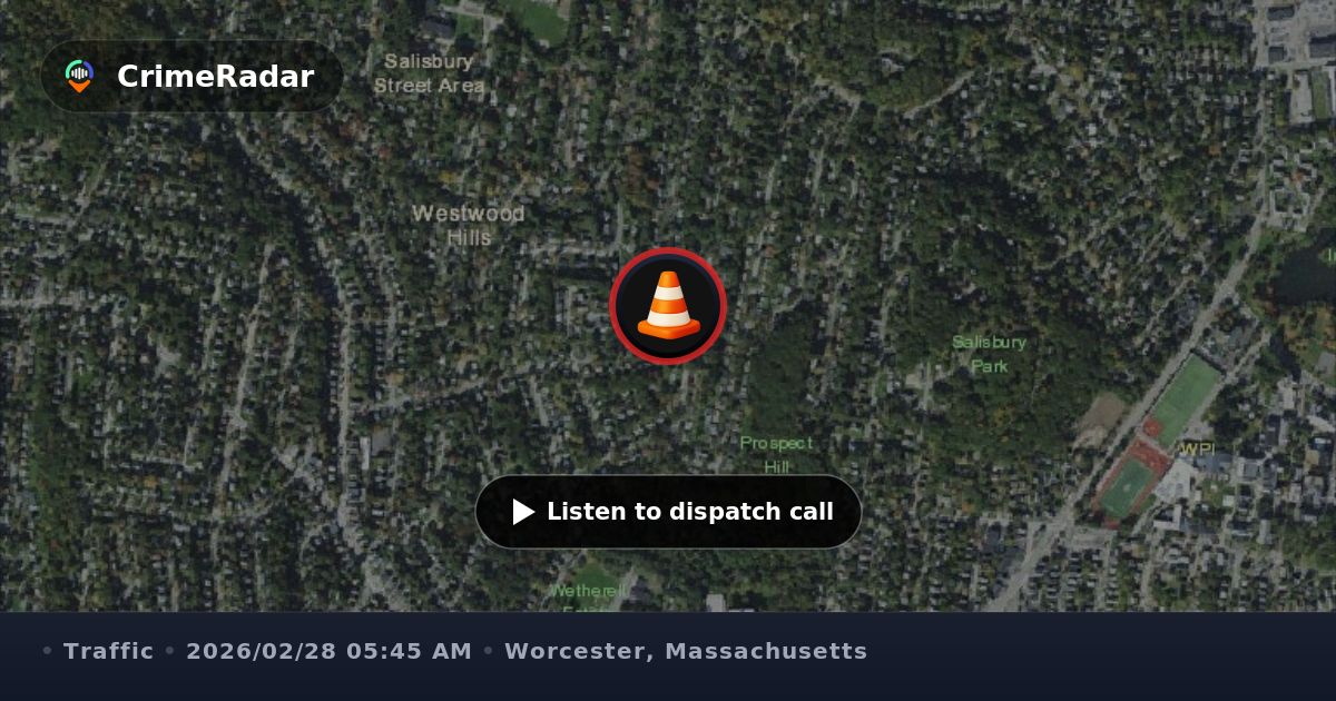 Traffic stop on Highland Street, citation issued, Worcester MA | CrimeRadar