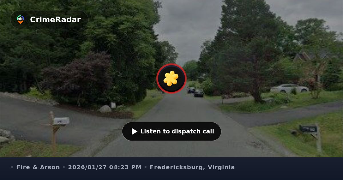 Fire crews respond to blaze near Lancaster Wing Road, Fredericksburg VA ...