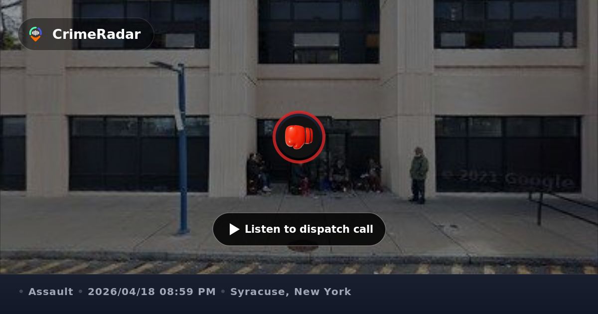 Reported stabbing at Toomey Abbott Towers, Syracuse NY | CrimeRadar