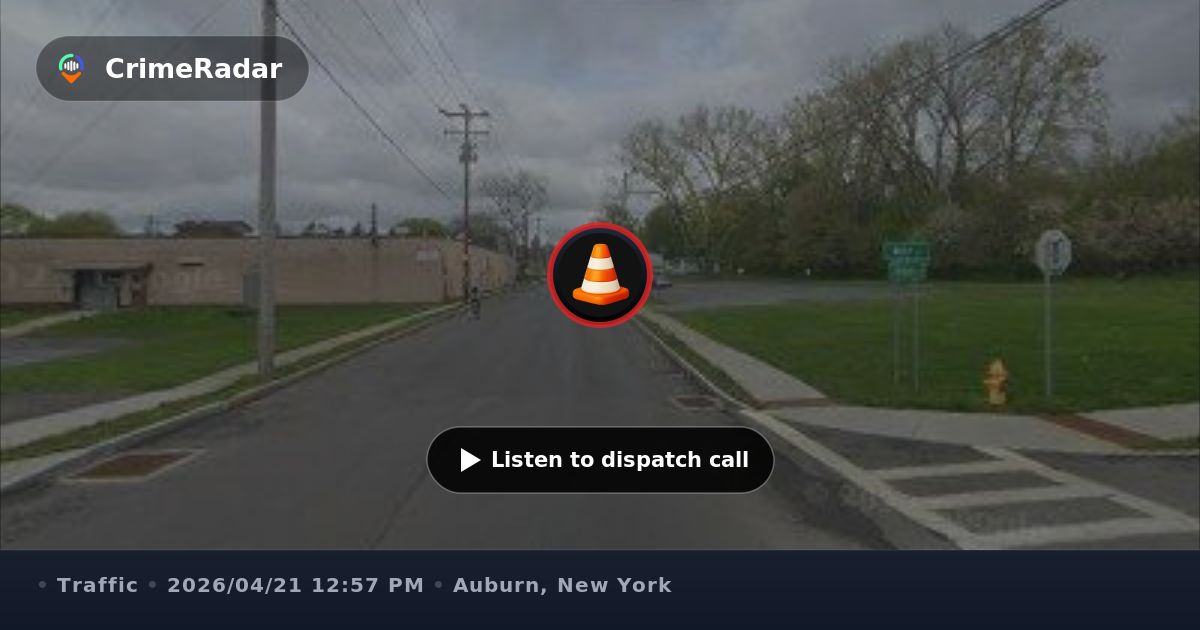 Two-car crash with property damage on West Street, Auburn NY | CrimeRadar