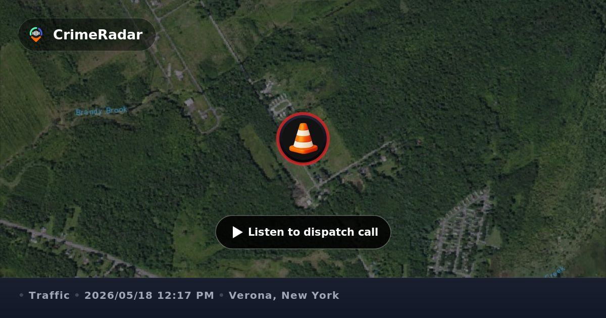 Minor crash involving car and delivery truck, Verona NY | CrimeRadar