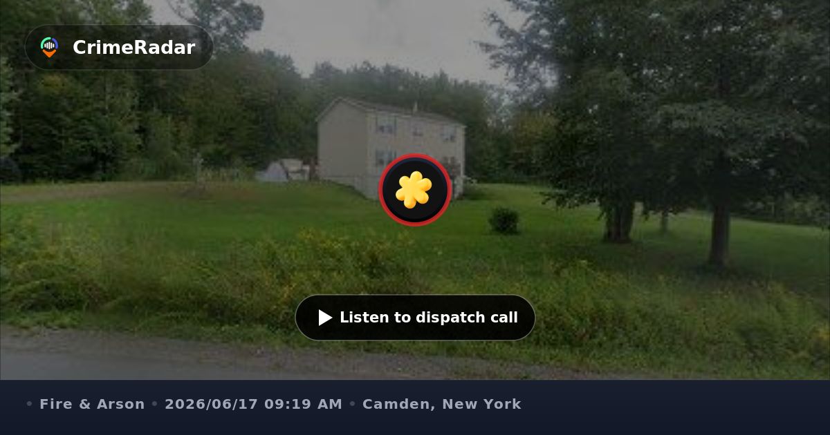 Working structure fire on Hillsboro Road in Camden, Camden NY | CrimeRadar