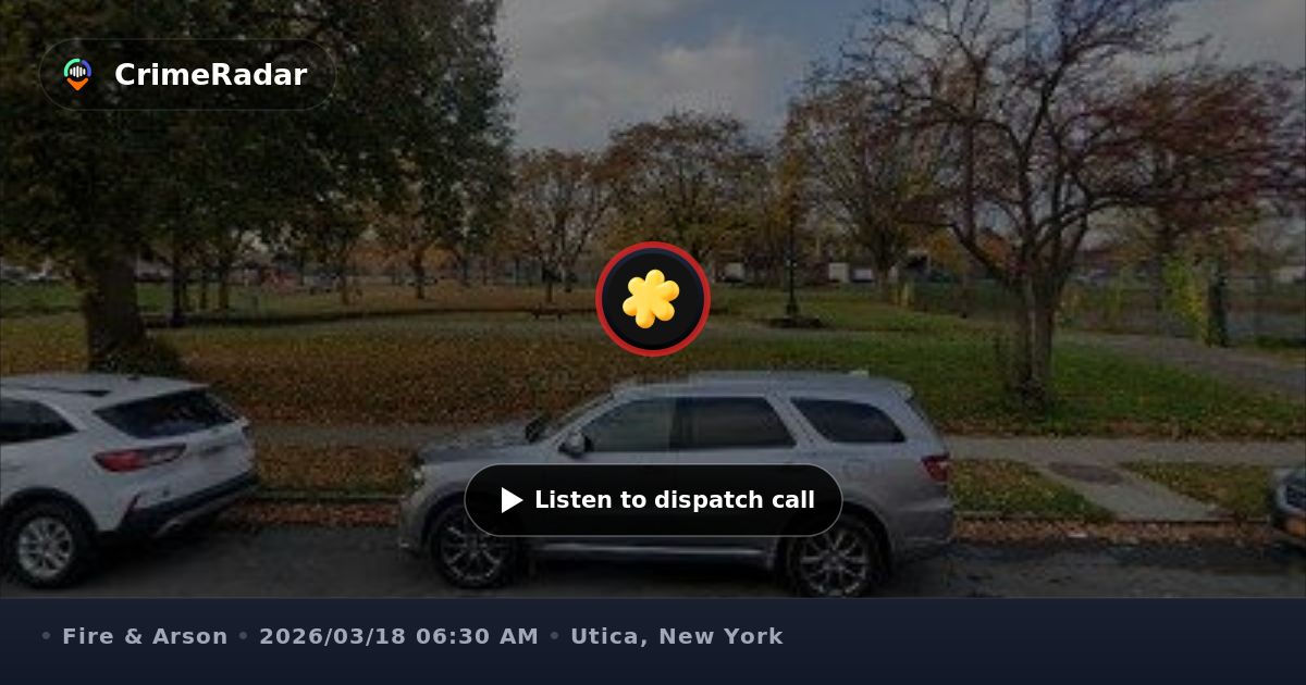 Fire alarm caused by cigarette smoke on first floor, Utica NY | CrimeRadar