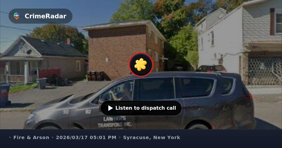 Fire in apartment building on Butternut Street, Syracuse NY | CrimeRadar