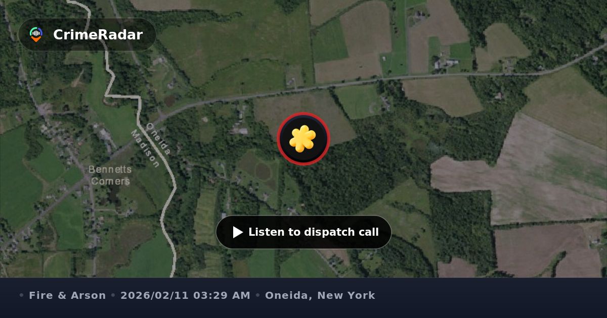 Multiple crews respond to structure fire in Vernon, Oneida NY | CrimeRadar