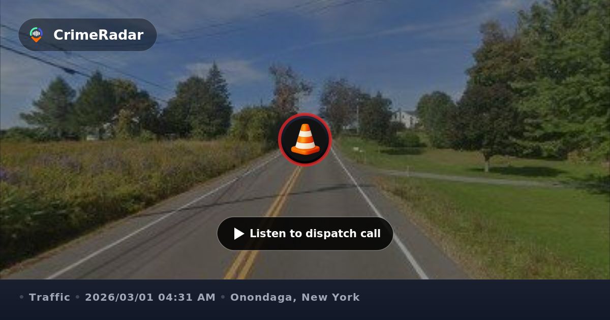 Crash involving injured woman on Slate Hill Road, Onondaga County NY ...