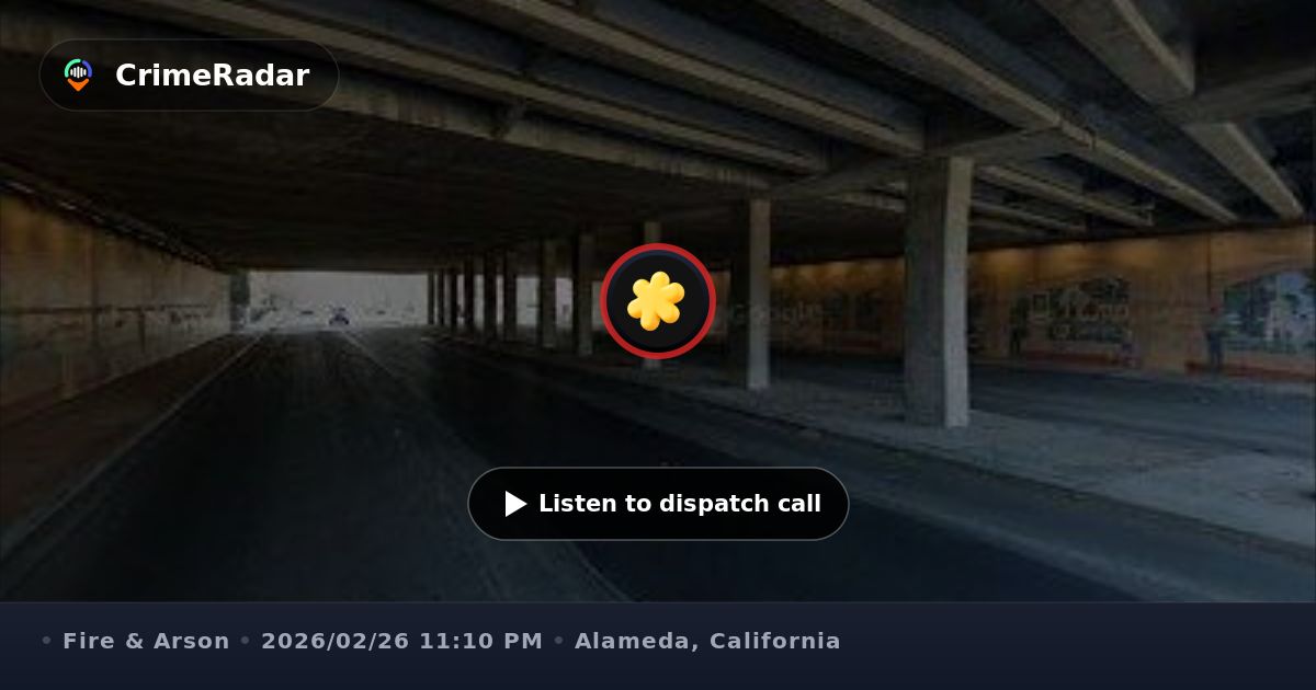Car crash and vehicle fire on Dublin Boulevard, Alameda County CA ...