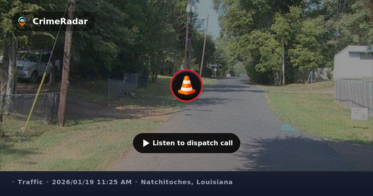 Vehicle crashes into house on Pierson St, Natchitoches LA | CrimeRadar