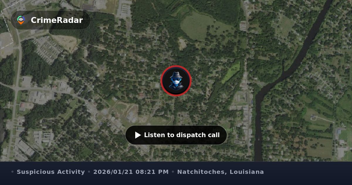 Officers check on noises near 6th St residence, Natchitoches LA ...
