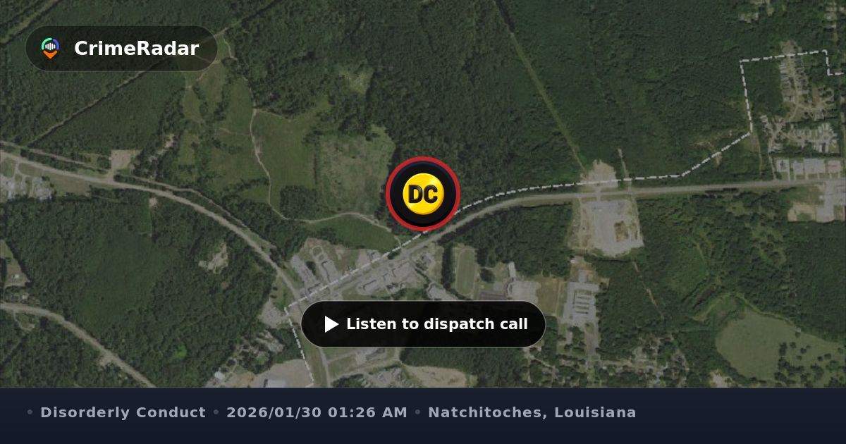 Officers respond to noise complaint on Magnolia St, Natchitoches LA ...