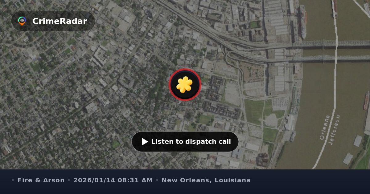 Fire alarm near Magazine St and Orange St, New Orleans LA | CrimeRadar