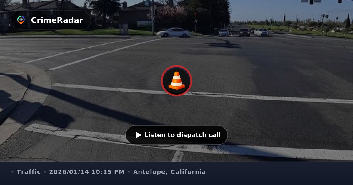 Traffic stop near Antelope and Walerga roads, Antelope CA | CrimeRadar