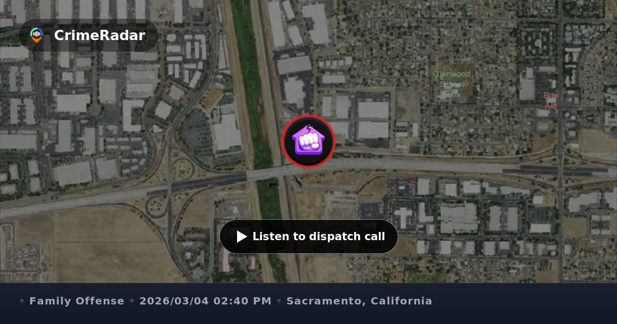 Child crying and adult shouting in 911 hang-up, Sacramento CA | CrimeRadar