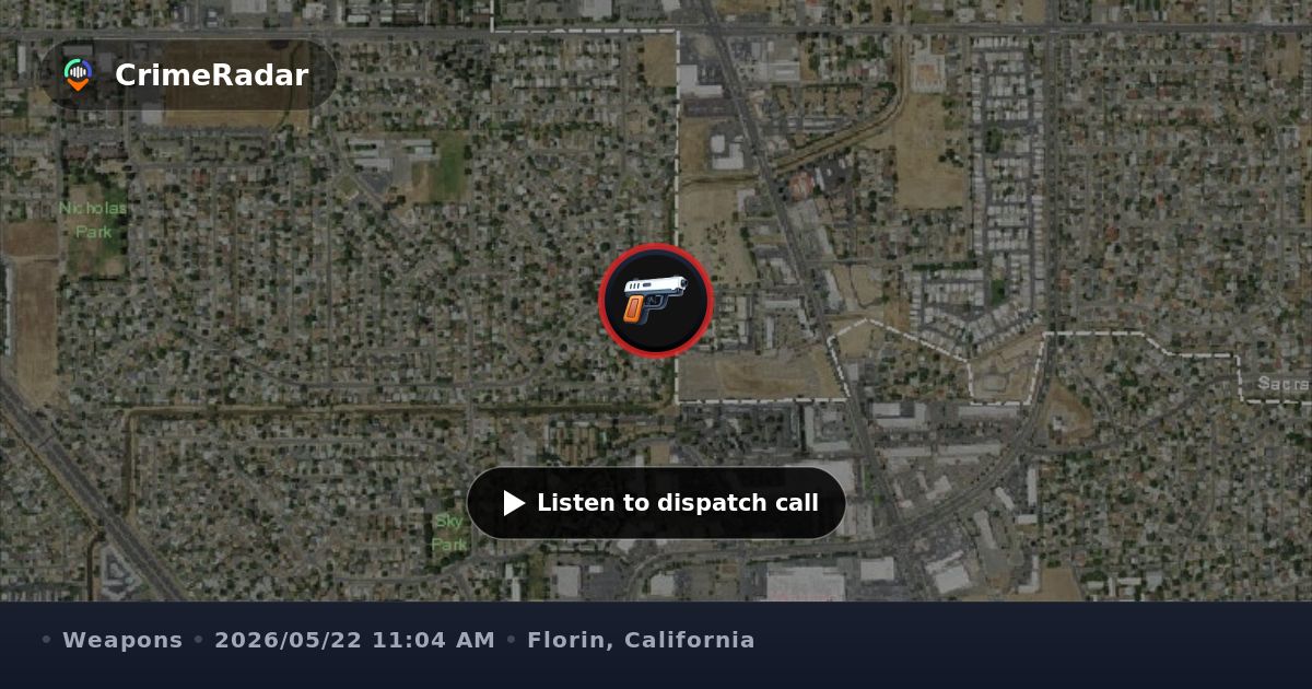 Man reported walking with a gun near Stockton Boulevard and Patterson ...