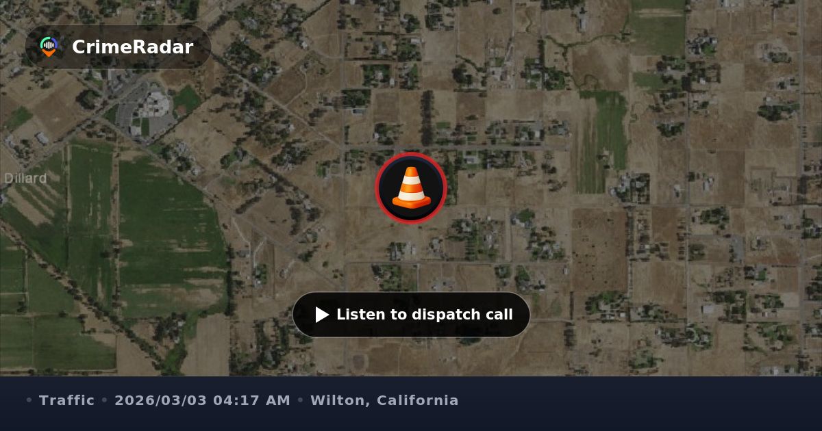 Stolen vehicle crashes near Wilton, driver flees on foot, Wilton CA ...