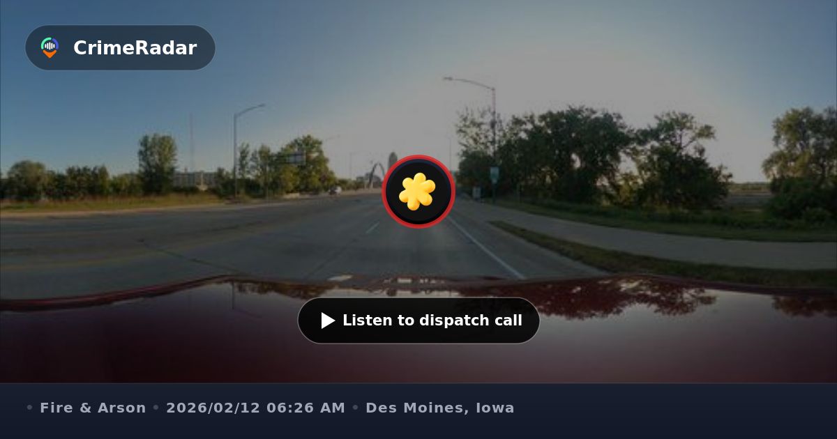 Fire response on West Martin Luther King Jr Parkway, Des Moines IA ...
